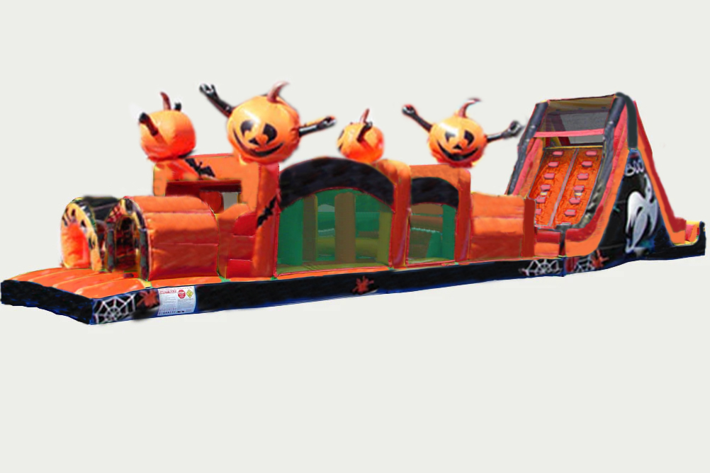 71' Halloween Wet/Dry Obstacle Course - Party Perfect Rentals