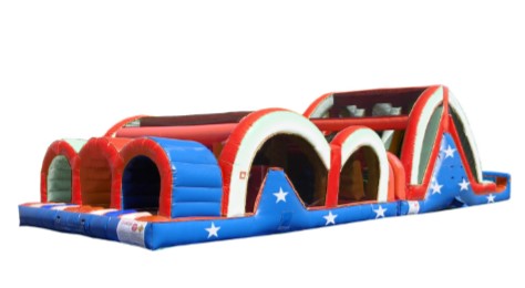 Liberty Run 3 Lane Obstacle Course - Party Perfect Rentals
