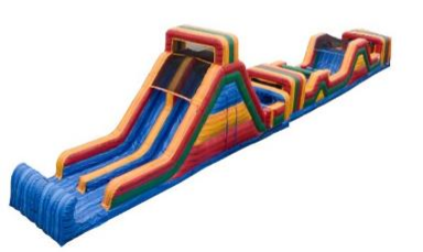 86' Marble Run Obstacle Course Wet/Dry - Party Perfect Rentals